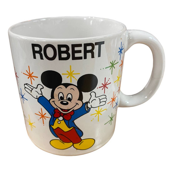 Disney | Dining | Vtg Walt Disney World Personalized Robert Mug Magic ...